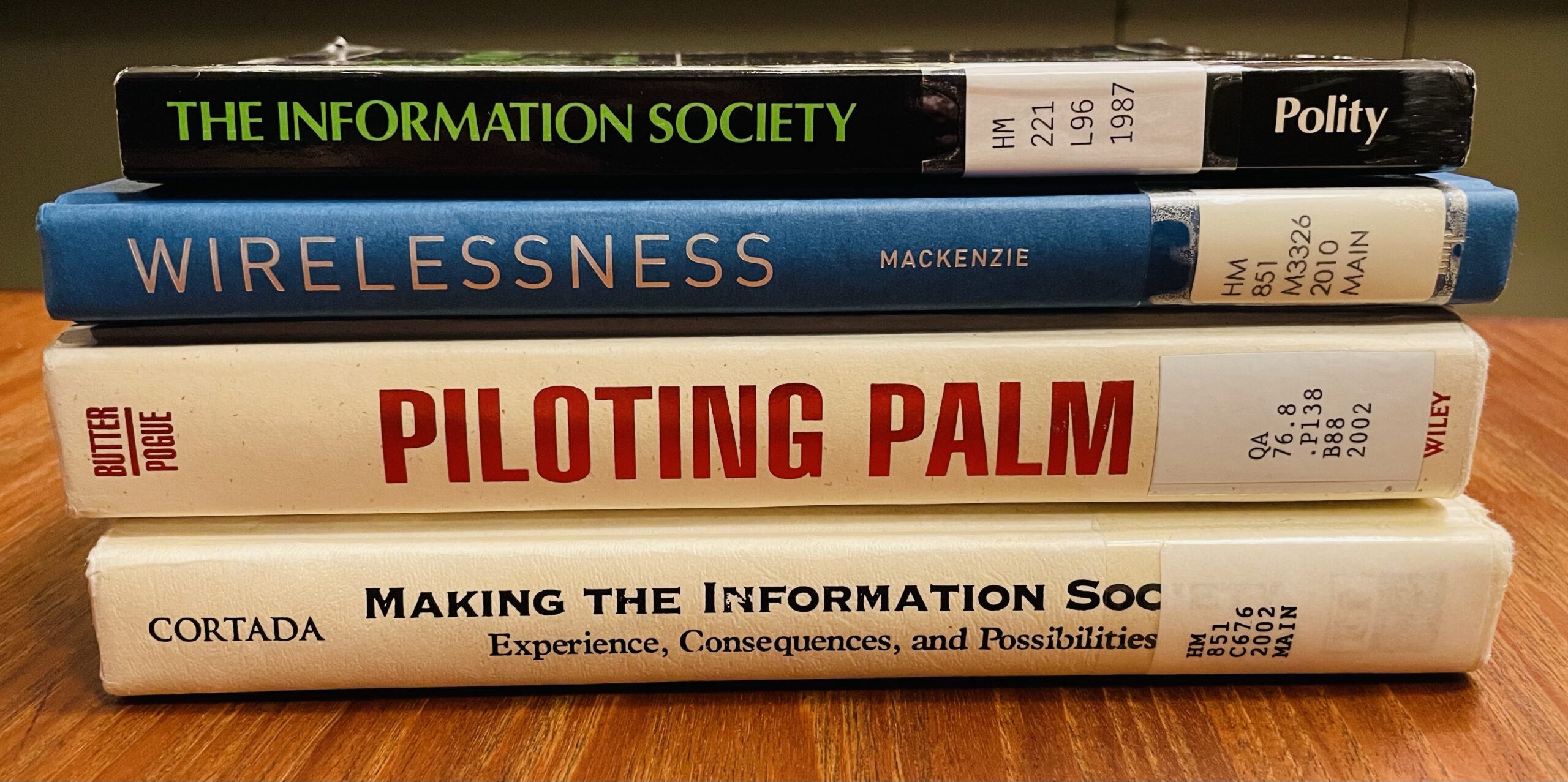 AMELIA ACKER › Books borrowed: Wirelessness, Piloting Palm, Making the ...